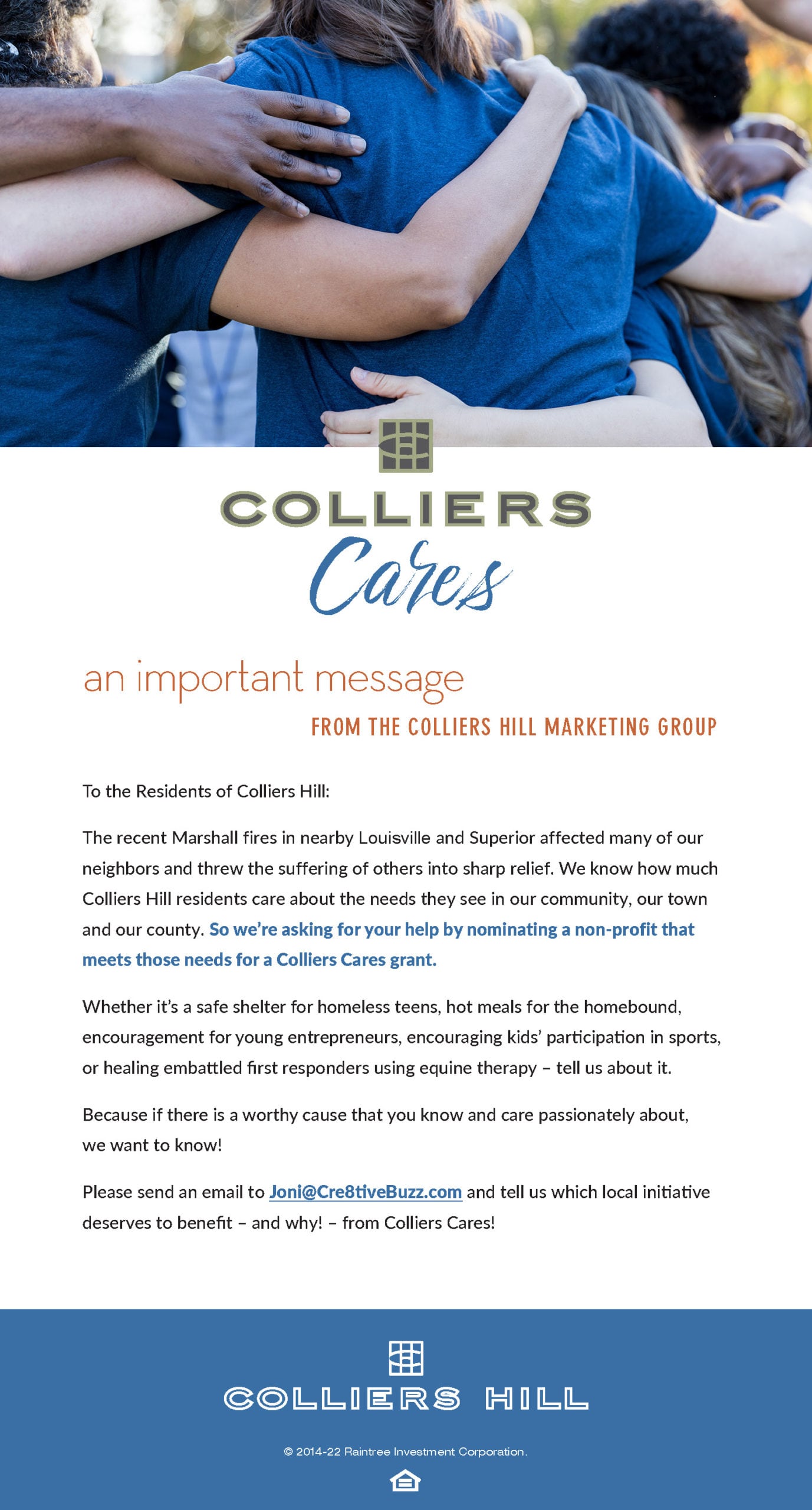 Stay Up to Date With Colliers Hill Neighborhood News